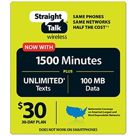 Sell Straight Talk $30 Unlimited Prepaid Card | Cash for Straight Talk ...