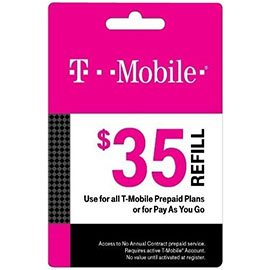 Sell 35 T Mobile Prepaid Refill Card Cash For 35 T Mobile Prepaid